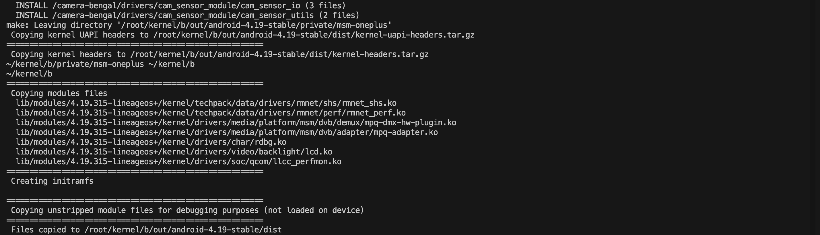 Using AOSP Kernel Build